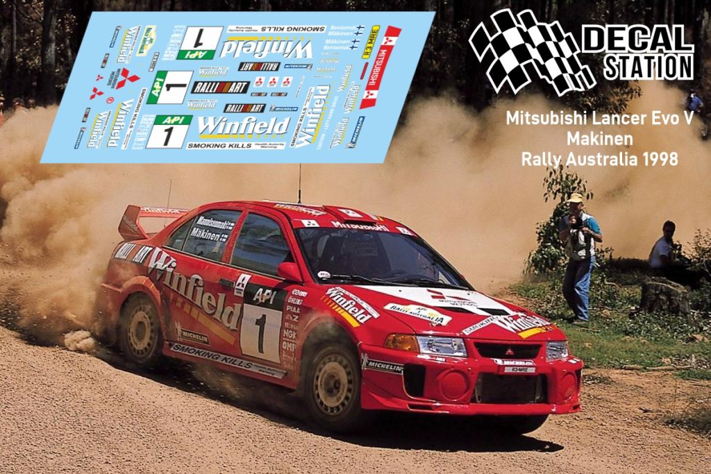 MItsubishi Evo V Makinen Australia 98 – Decal Station