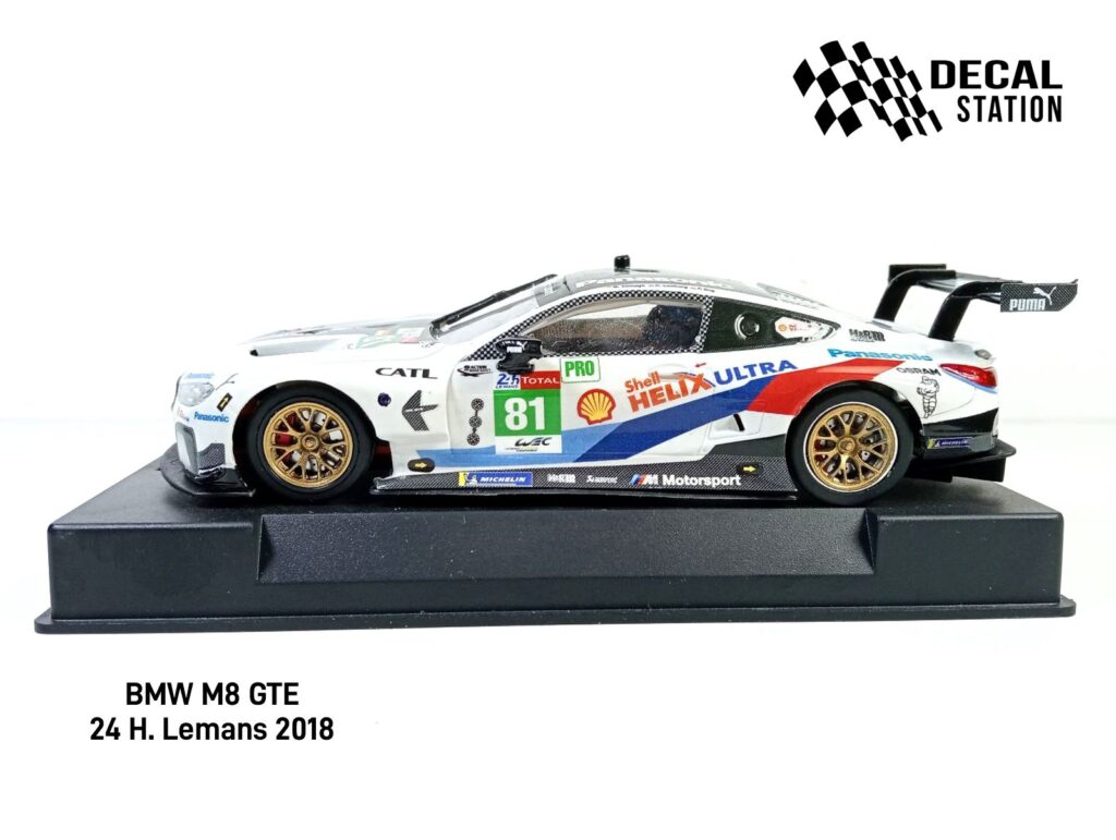 BMW M8 GTE 24h Lemans 2018 – Decal Station