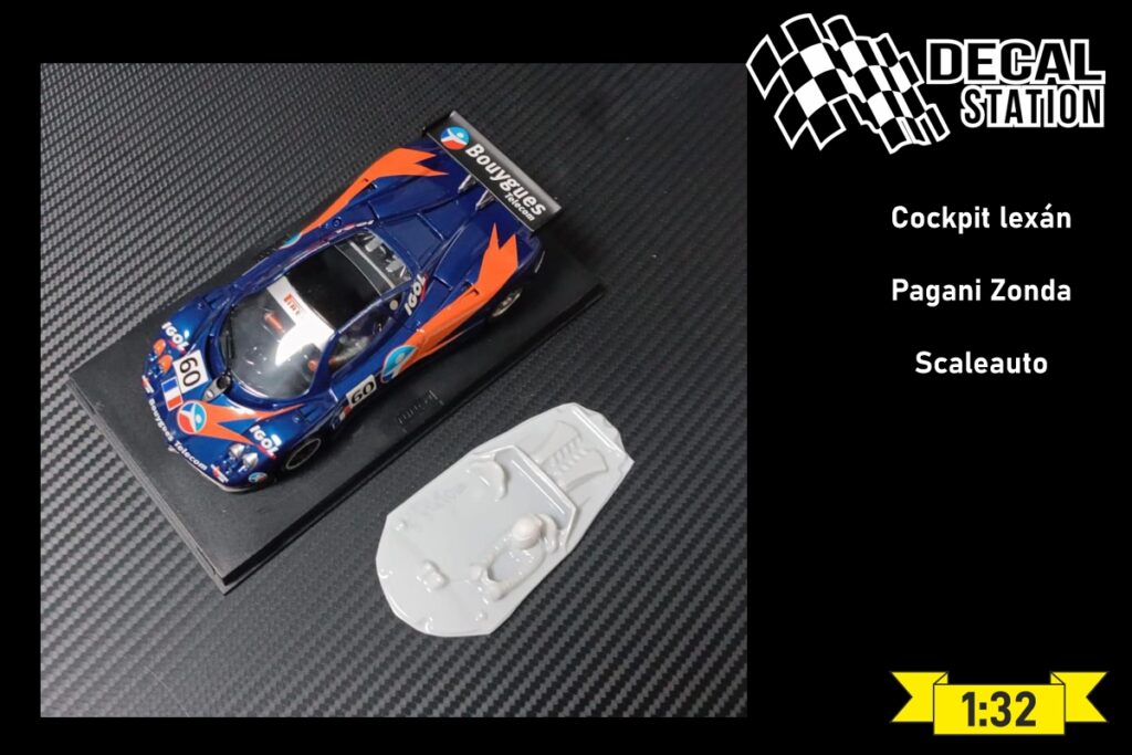 Lexán Pagani Zonda Scaleauto – Decal Station